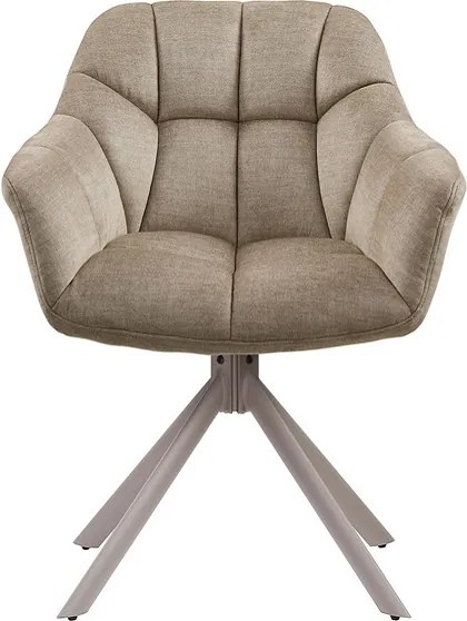 Designová otočná židle Vallerina béžová / šedo-hnědá