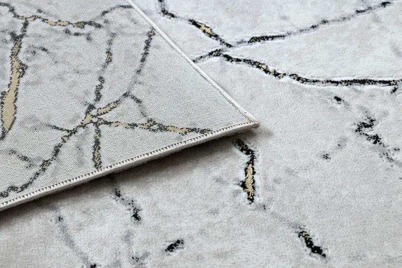 Dywany Łuszczów Kusový koberec Gloss 529A 53 3D mramor ivory/beige Rozměry koberců: 160x220