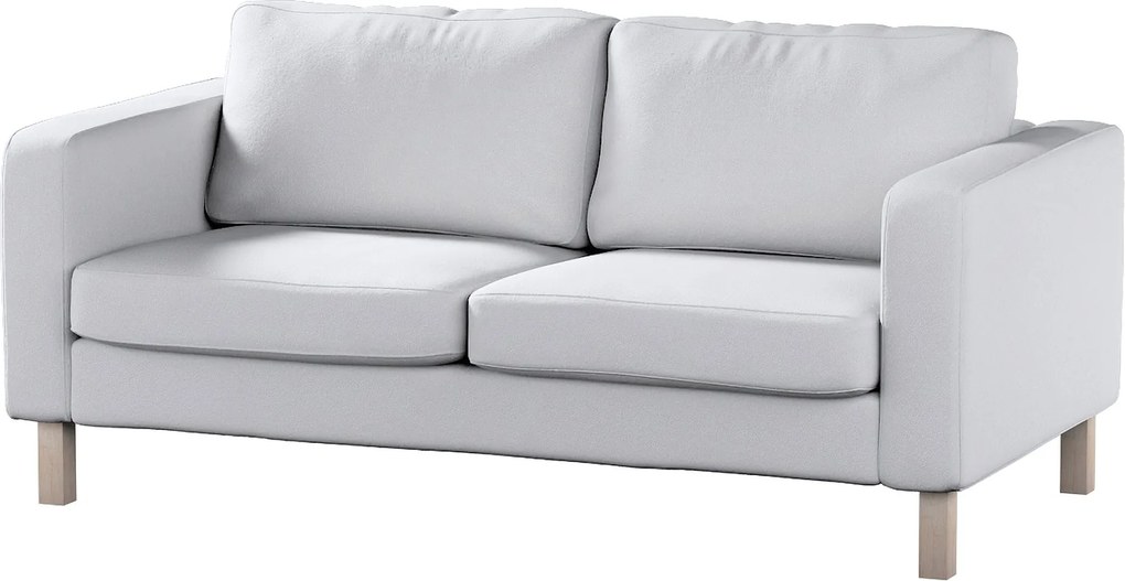 Potah na pohovku IKEA Karlstad 2-místná, nerozkládací, krátký barva bílá látka pletený vzor