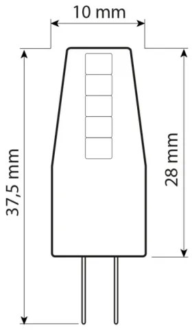 LED žárovka G4 McLED 2W (20W) teplá bílá (3000K) 12V ML-325.004.92.0