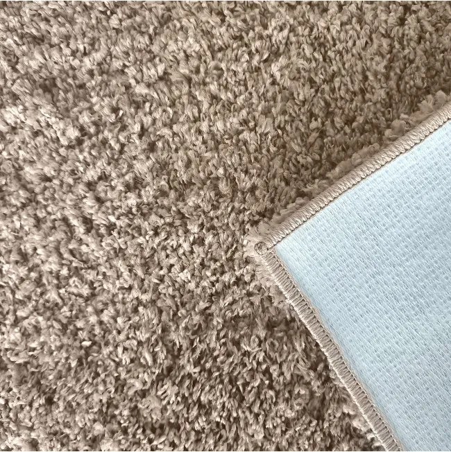 DY Karamelový protiskluzový koberec shaggy Camel Rozměr: 60x100 cm
