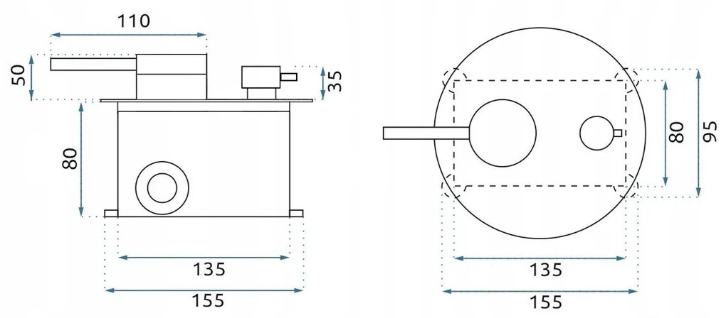 Rea Foss, podomítková sprchová souprava + instalační systém BOX, černá matná, REA-P5968