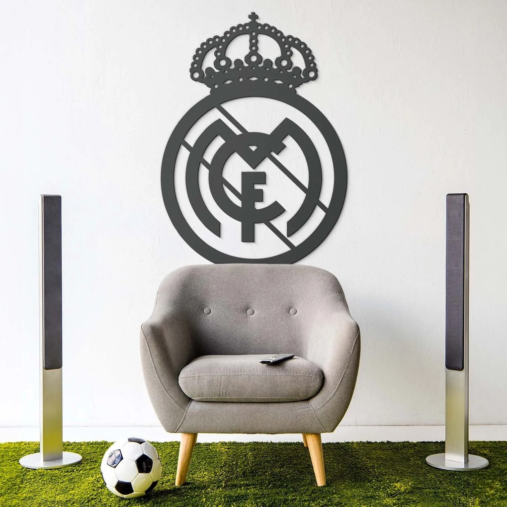 DUBLEZ | Dřevěná dekorace na zeď - FC Real Madrid | Obraz