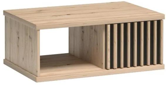 Casarredo - Komfort nábytek Konferenční stolek BARBUS 1S se zásuvkou, dub artisan/černá