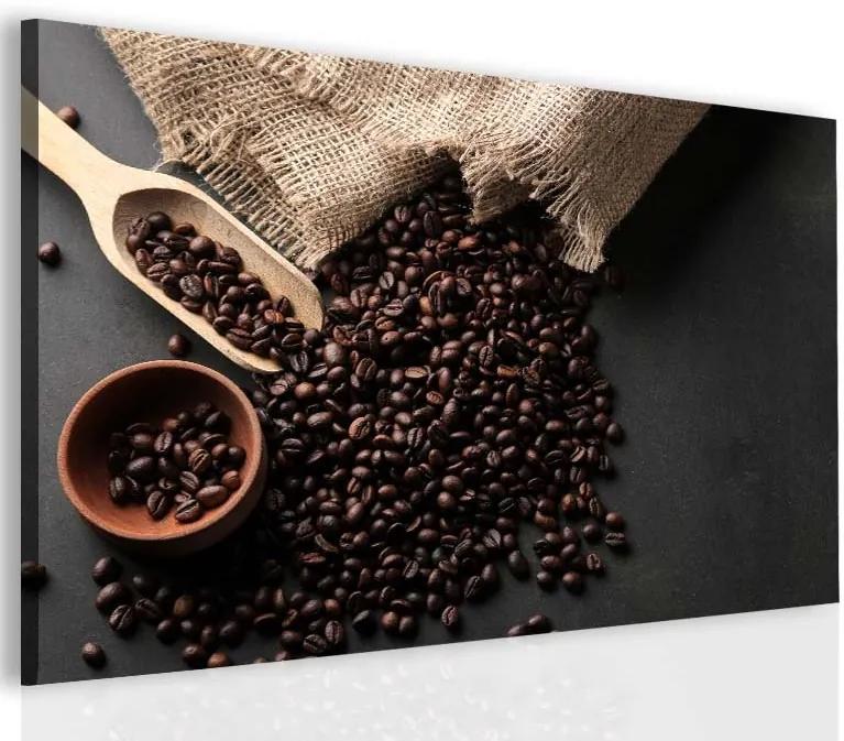Jednodílný obraz kávová zrna Velikost (šířka x výška): 45x30 cm