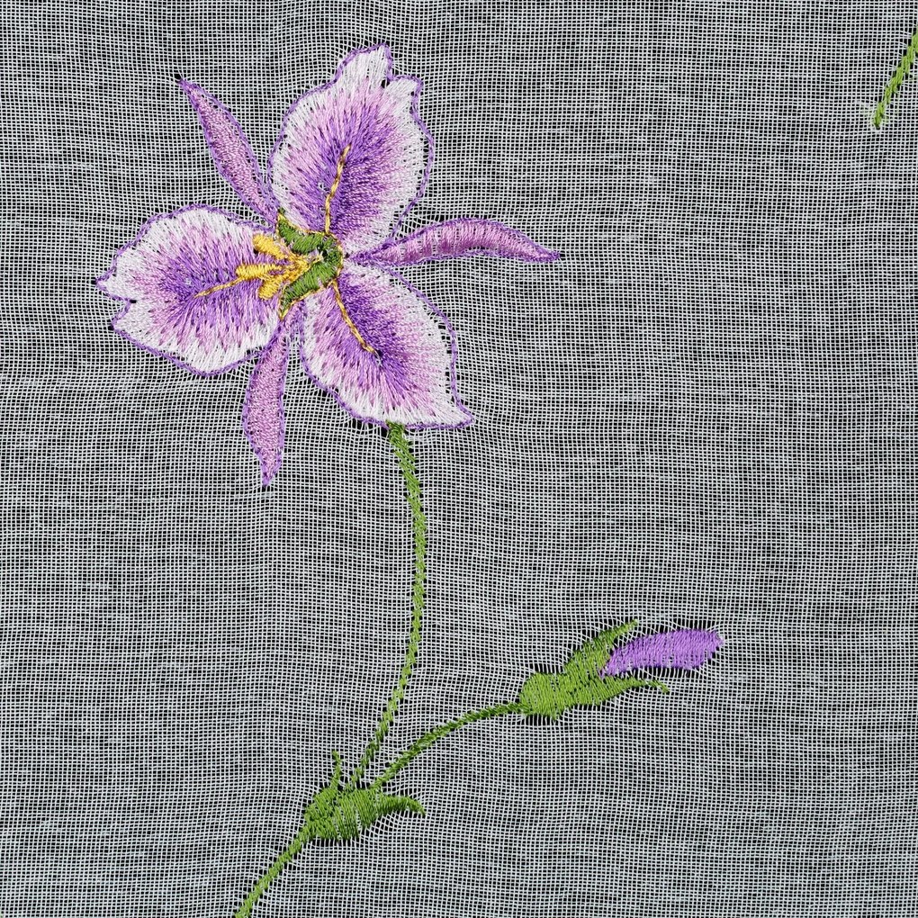 ZÁCLONA NA PÁSCE INESA 350X160 CM KVĚTY