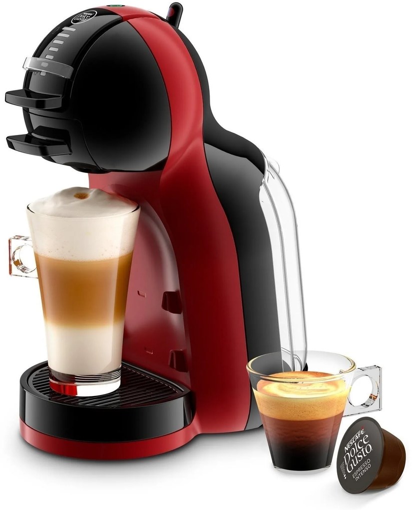 Kávovar na kapsle krups kp123h10 nescafé dolce gusto mini me černé/červené