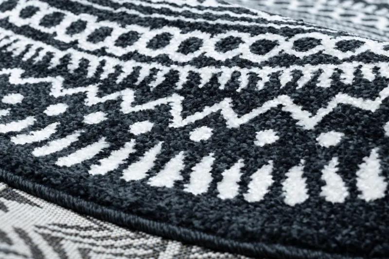 Dywany Łuszczów Kusový koberec Napkin black kruh Rozměry koberců: 160x160 (průměr) kruh