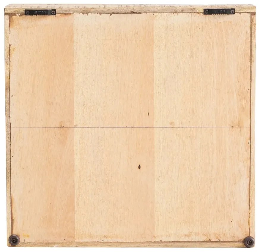 furniture-nabytek.cz - Masivní zrcadlová skříňka Carino z mangového dřeva, lakovaná, hnědá – 52×23×50 cm