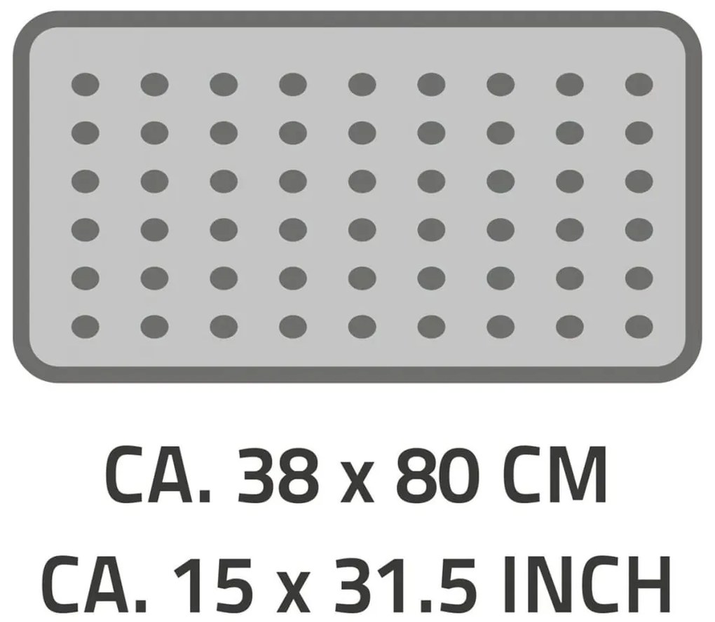 RIDDER Protiskluzová podložka do vany Playa 80 x 38 cm černá 68310 - Default Title