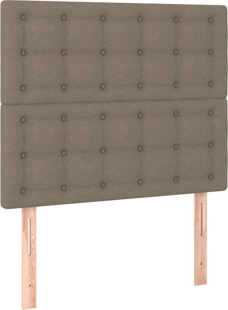 Box spring postel s matrací taupe 80x200 cm textil 3131709
