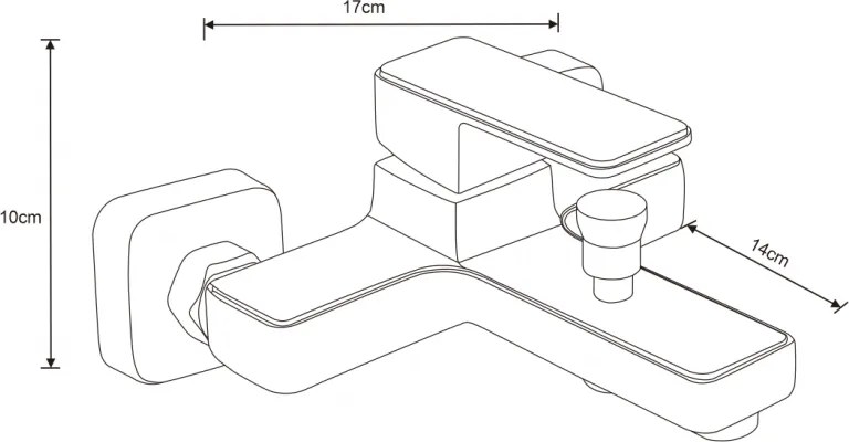 Mexen Cetus vanová baterie, chromová, 744330-00