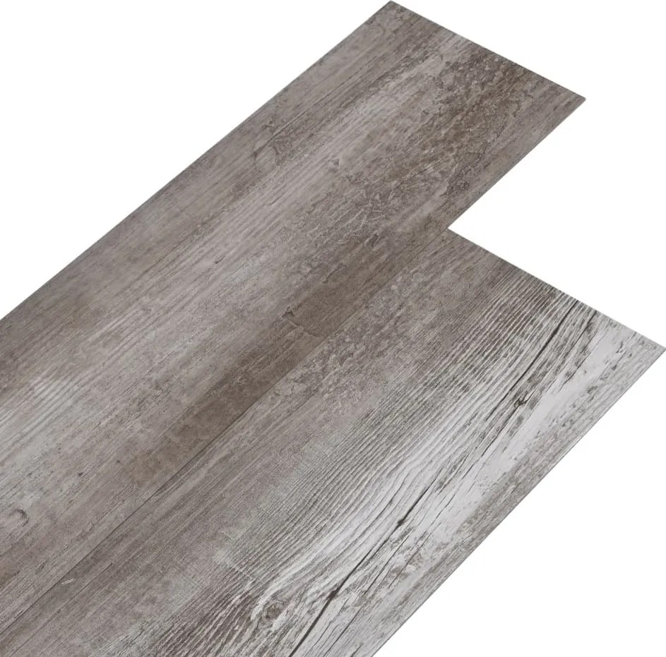 vidaXL Podlahová krytina PVC 5,02 m² 2 mm samolepicí [146601] Barva: matte wood grey