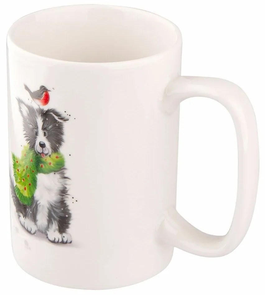 Altom Porcelánový hrnek Xmas Dog B, 300 ml