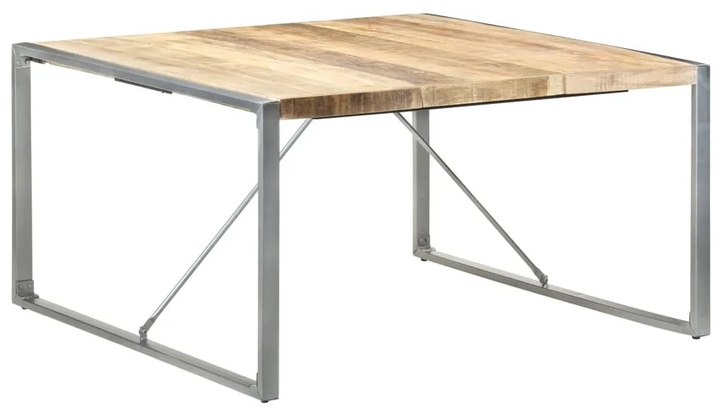 Jídelní stůl 140 x 140 x 75 cm hrubé mangovníkové dřevo - Default Title