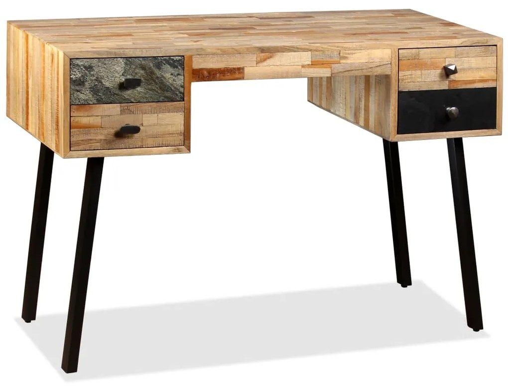 vidaXL Marketos Psací stůl masivní recyklovaný teak 110 x 50 x 76 cm