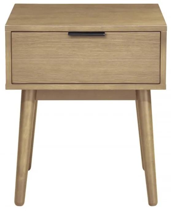 Noční stolek Cassia přírodní dřevo
