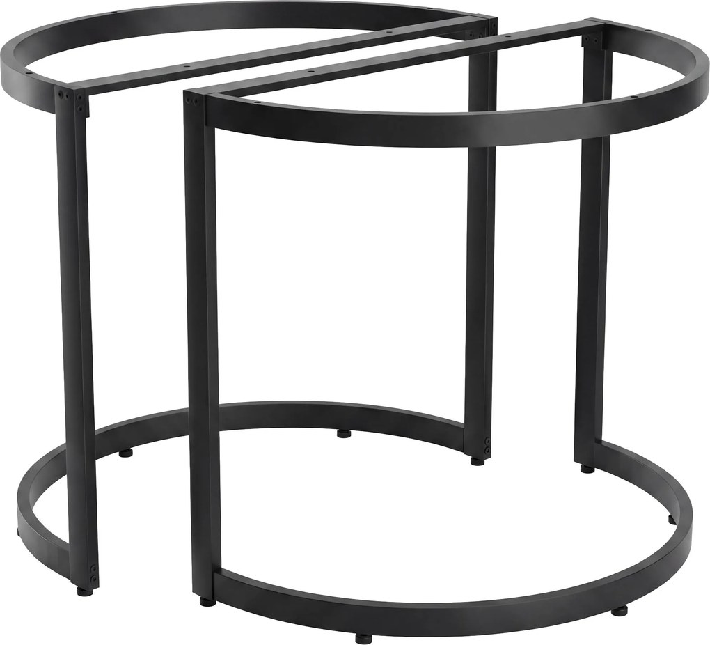 2x stolní nohy Cranford 80x40x72 - černá