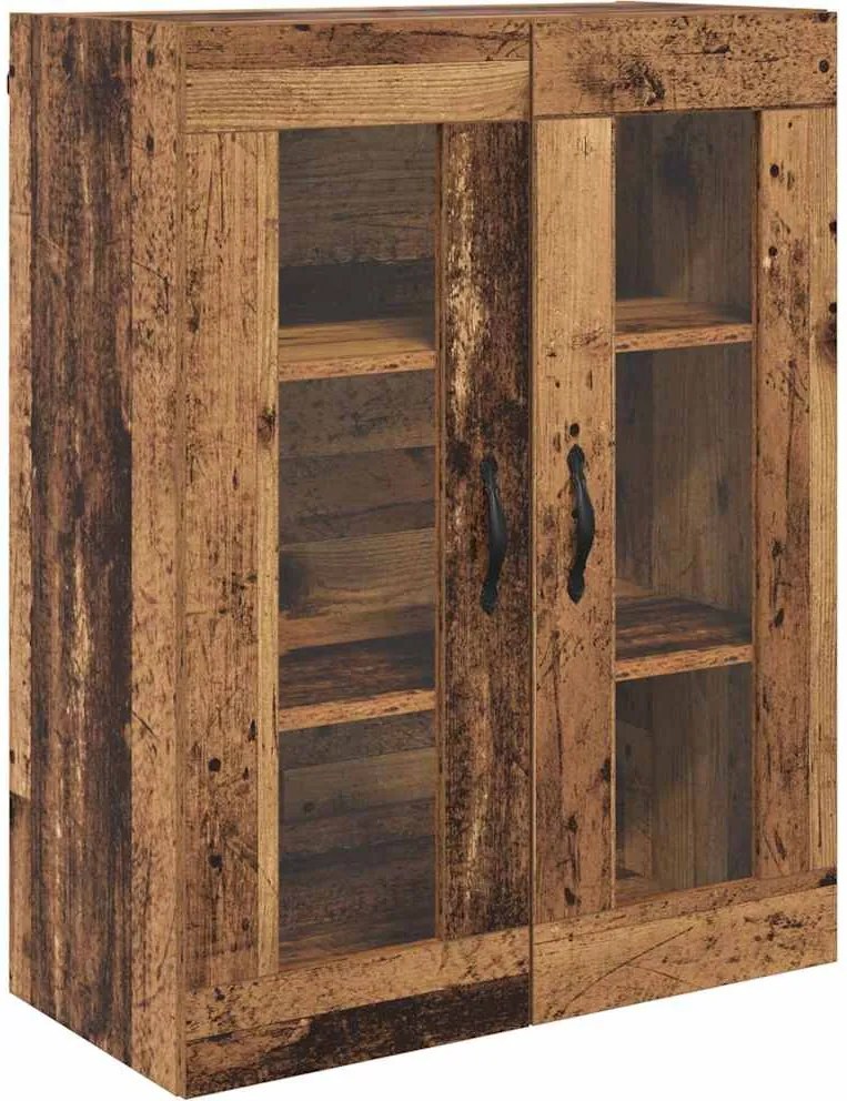 Nástěnné skříně 2 ks Staré dřevo 69,5 x 34 x 90 cm 3402686