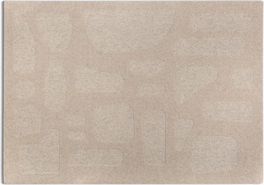 Taupe vlněný koberec 200x300 cm Archipelagio – Micadoni
