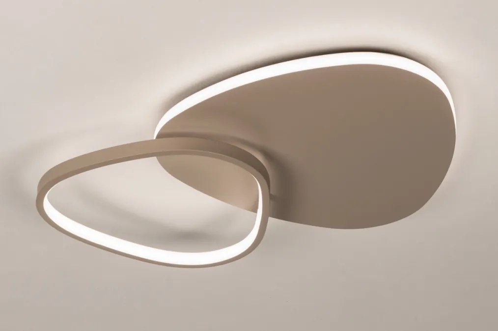 Stropní stmívatelné LED svítidlo Organic Dark Taupe 40