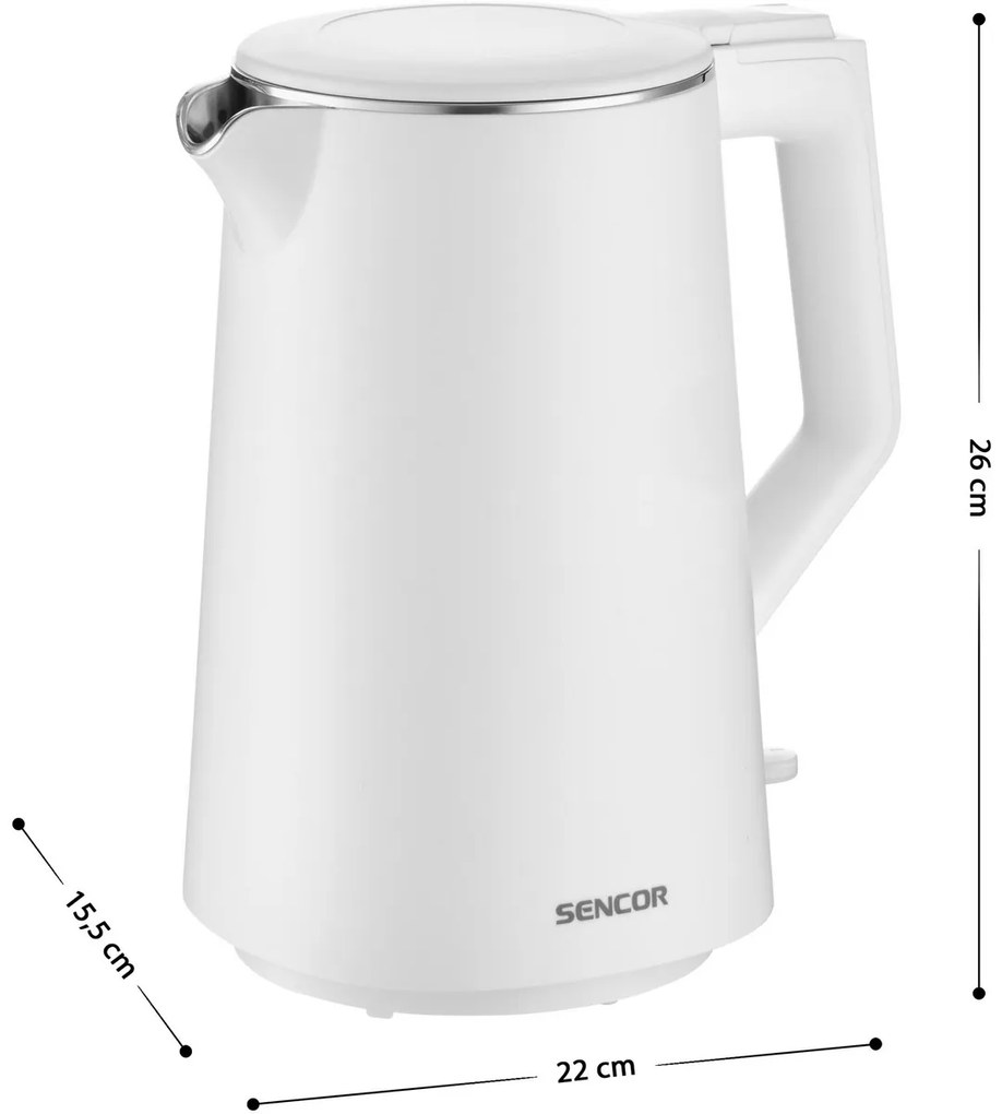 Sencor SWK 0550WH varná konvice, bílá