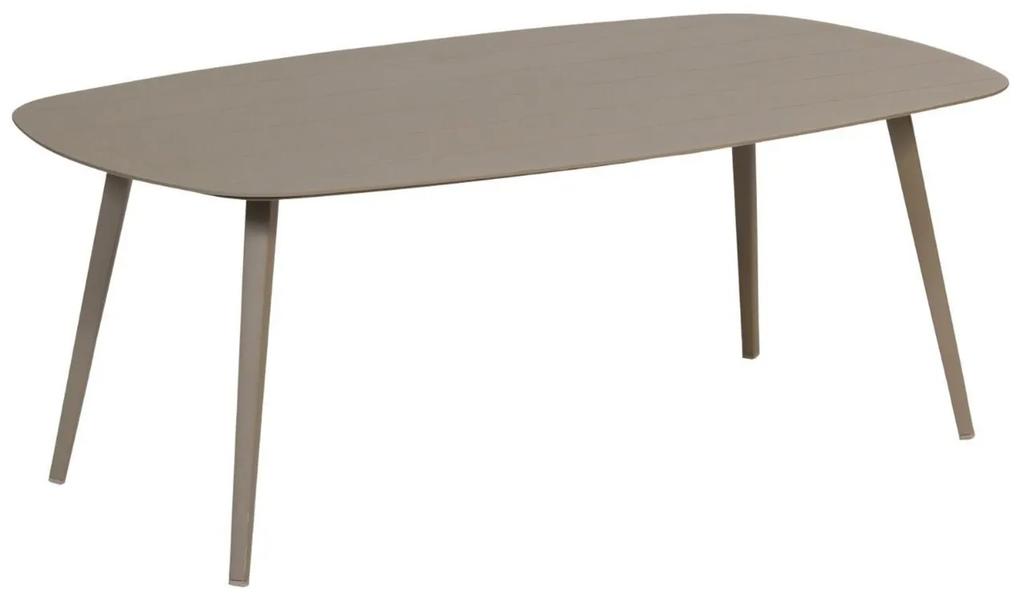 OnaDnes -20% Hoorns Béžový hliníkový zahradní konferenční stolek Aldi 120 x 70 cm