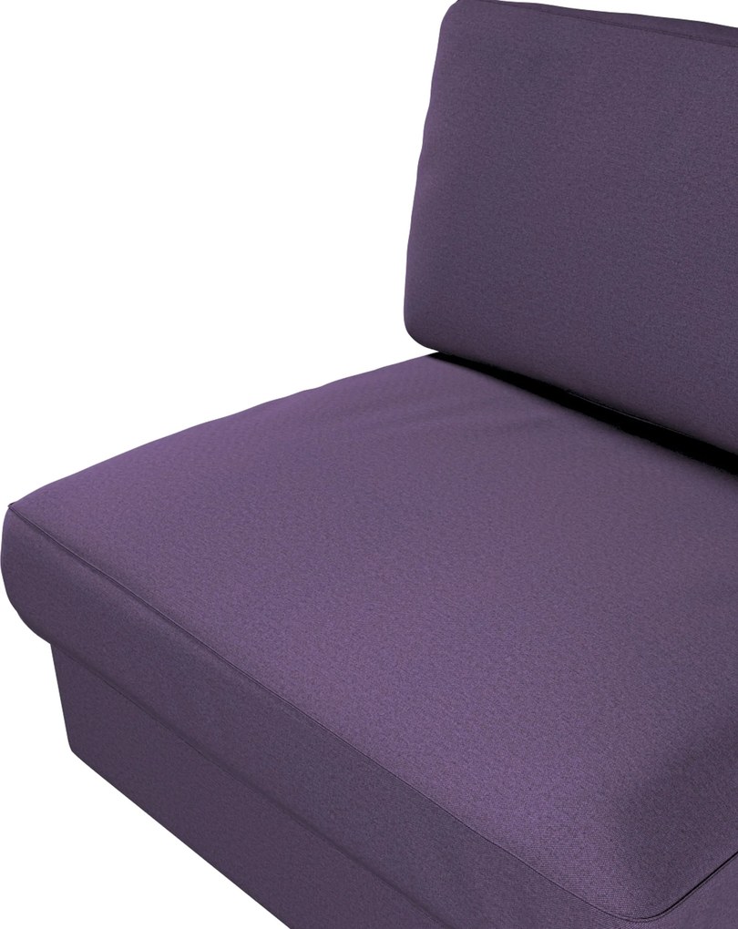 Potah na neskládací křeslo IKEA Kivik barva fialová látka pletený vzor