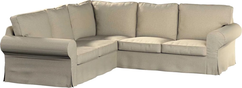 Potah na pohovku IKEA  Ektorp rohová barva béžová látka pletený vzor