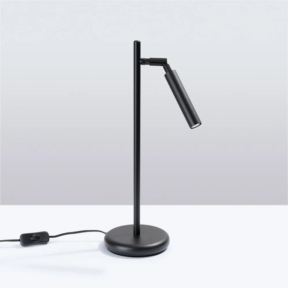 Černá stolní lampa (výška 43 cm) Fideus – Sollux