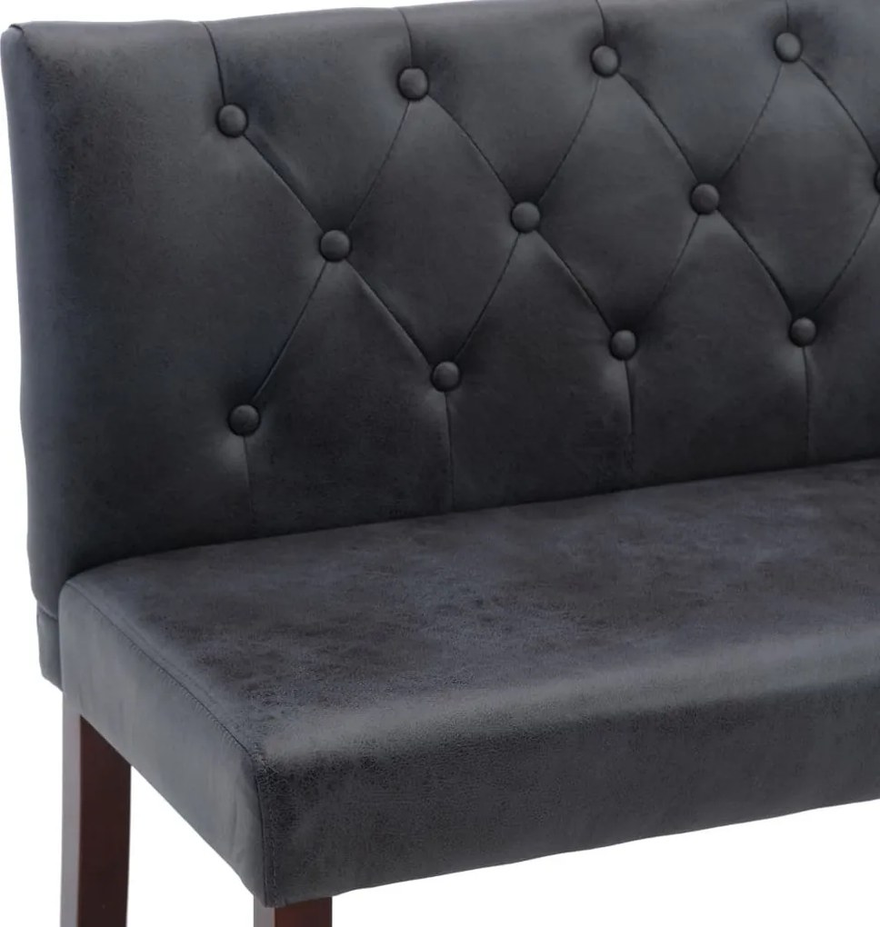 vidaXL Lavice 148,5 cm umělá semišová kůže [288572] Barva: Šedá