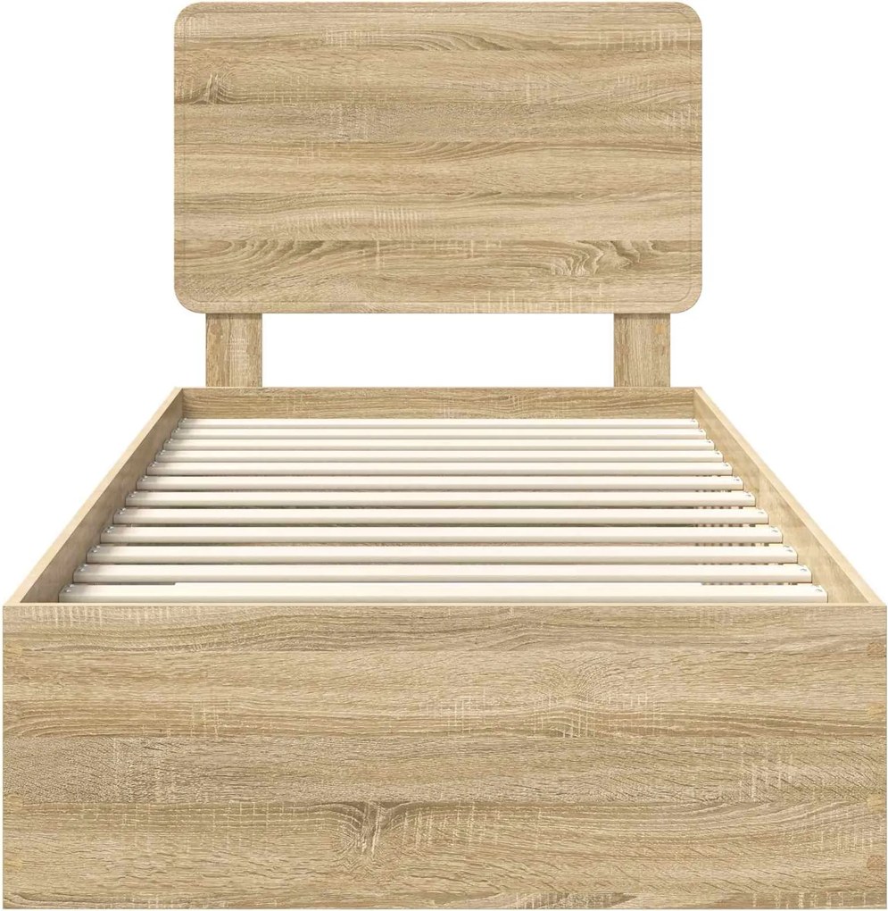 Rám postele se zásuvkou Sonoma dub 90 x 190 cm Kompozitní dřevo 3412839