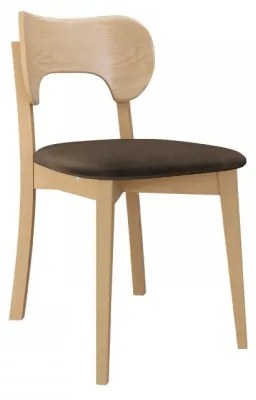 Čalouněná jídelní židle KT64, Potah: Magic Velvet 2205, Barva dřeva: buk