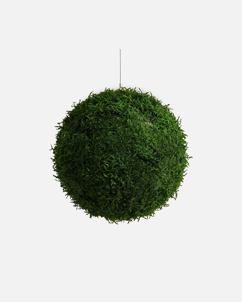 Závěsné mechové koule Plochý mech / Dark Green / 30 cm