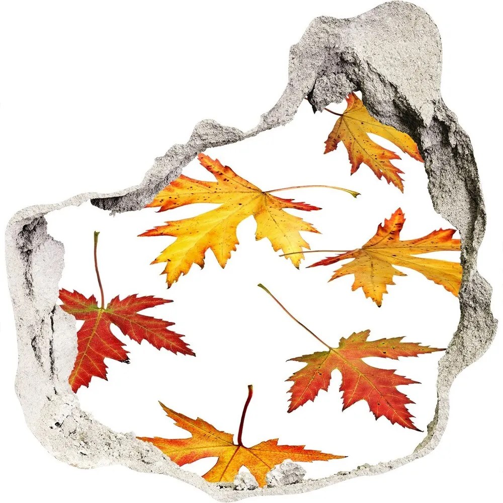 Wallmuralia Samolepící nálepka na zeď Podzimní listí 75x75 cm