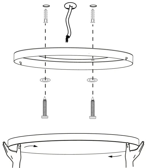 Eglo 900055 - LED RGBW Stmívatelné stropní svítidlo TURCONA-Z LED/22,4W/230V