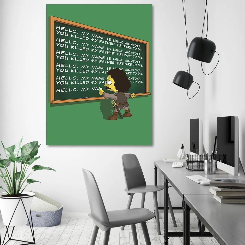 Gario Obraz na plátně Simpsonovi, Inigo Montoya - Saqman Rozměry: 40 x 60 cm