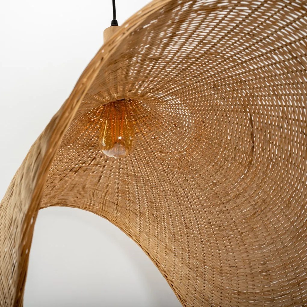 Toolight BAMBUSOVÁ ZÁVĚSNÁ LAMPA APP1642-1CP 30cm