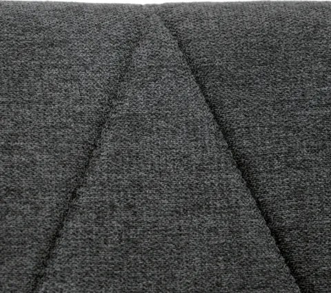 Jídelní židle šedá látka černé kovové nohy CT-285 GREY2