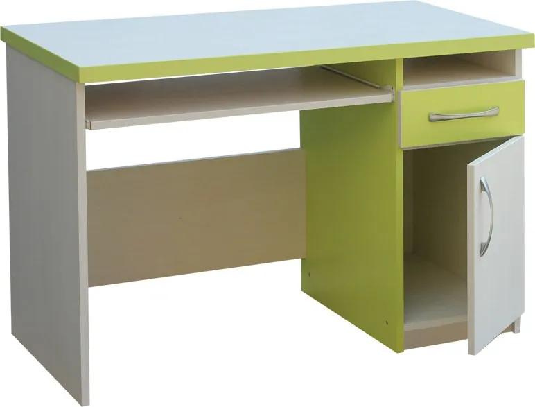 Bradop Dětský počítačový stůl TOM C009 | Provedení: CEZ creme zelená
