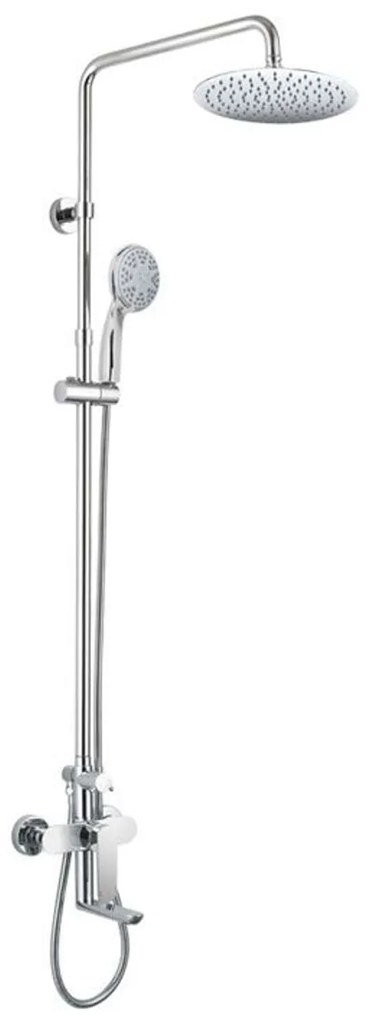 Mereo - Sprchový set s vanovou baterií, průměr 20 cm, 3 proudy, chrom CBE60101SCM
