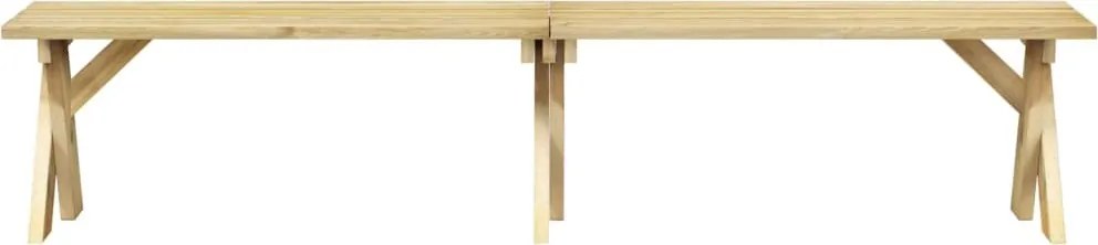 vidaXL Zahradní lavice 220 cm impregnované borové dřevo [318425]