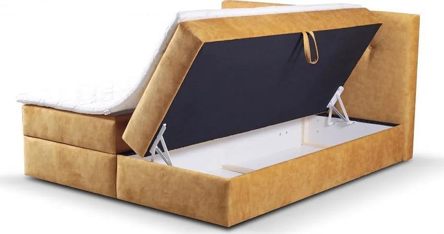 Casarredo - Komfort nábytek Čalouněná postel SIVARA 180x200, s úložným prostorem, výběr látek | potah: terra 29