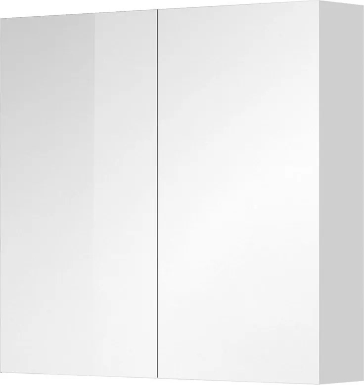 Mereo Mereo, Koupelnová galerka 60 cm nebo 80 cm, zrcadlová skříňka, 2x dveře, bílá, CN717GB