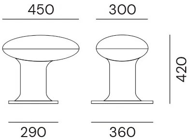 Il Fanale Bitta, hnědé venkovní stojací svítidlo, LED 15W 3000K, výška 42cm, IP66