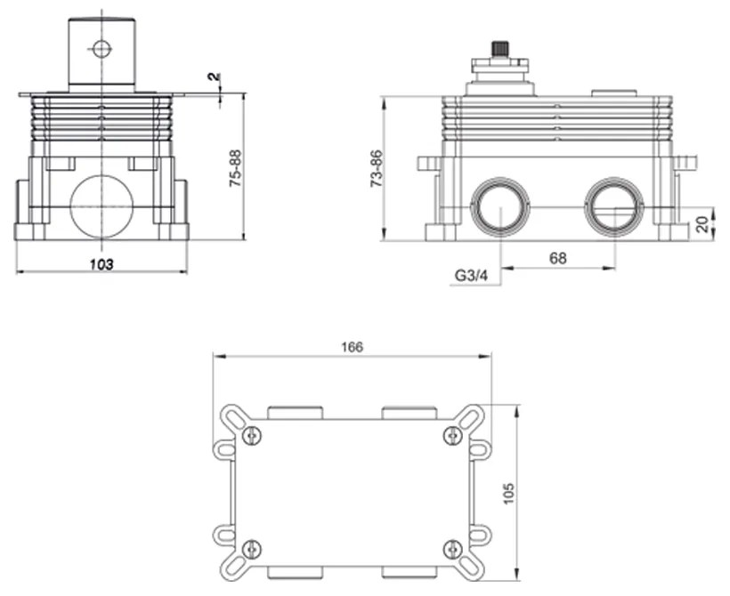 Mereo sprchová souprava podomítková baterie 3 cestná hlavová sprcha oválný kryt chrom CB60157TB3