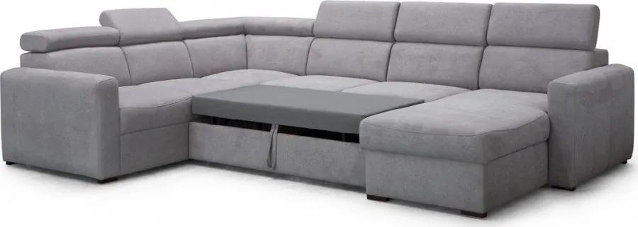 Casarredo - Komfort nábytek Rozkládací sedací souprava do U SELECT pravá, látky A1 | barva: N10 natural,potah: lena 95