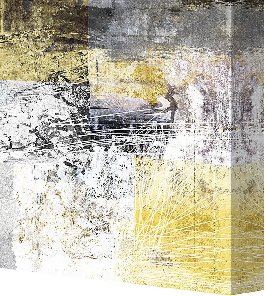 Obraz na plátně Yellow Abstract