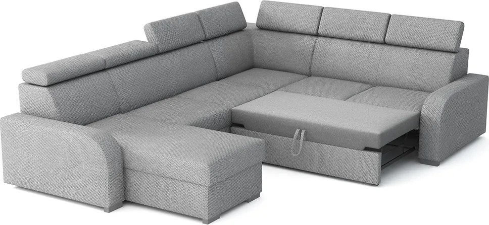 Sedací souprava OSLO U | 170x310x250 | rozkládací + 2x úložný prostor | VÝBĚR TKANIN