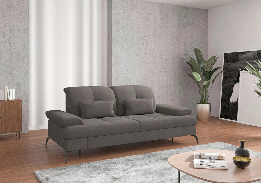 XXXLutz TŘÍMÍSTNÁ POHOVKA, textil, barvy grafitu Sit & More - Pohovky - 000144009038
